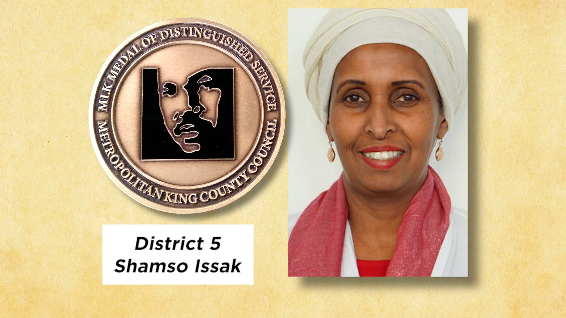MLK Distinguished Service Award : Shamso Issak