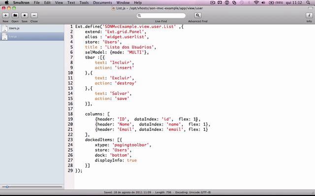 ExtJS 4 MVC (CRUD) Example - Part 2