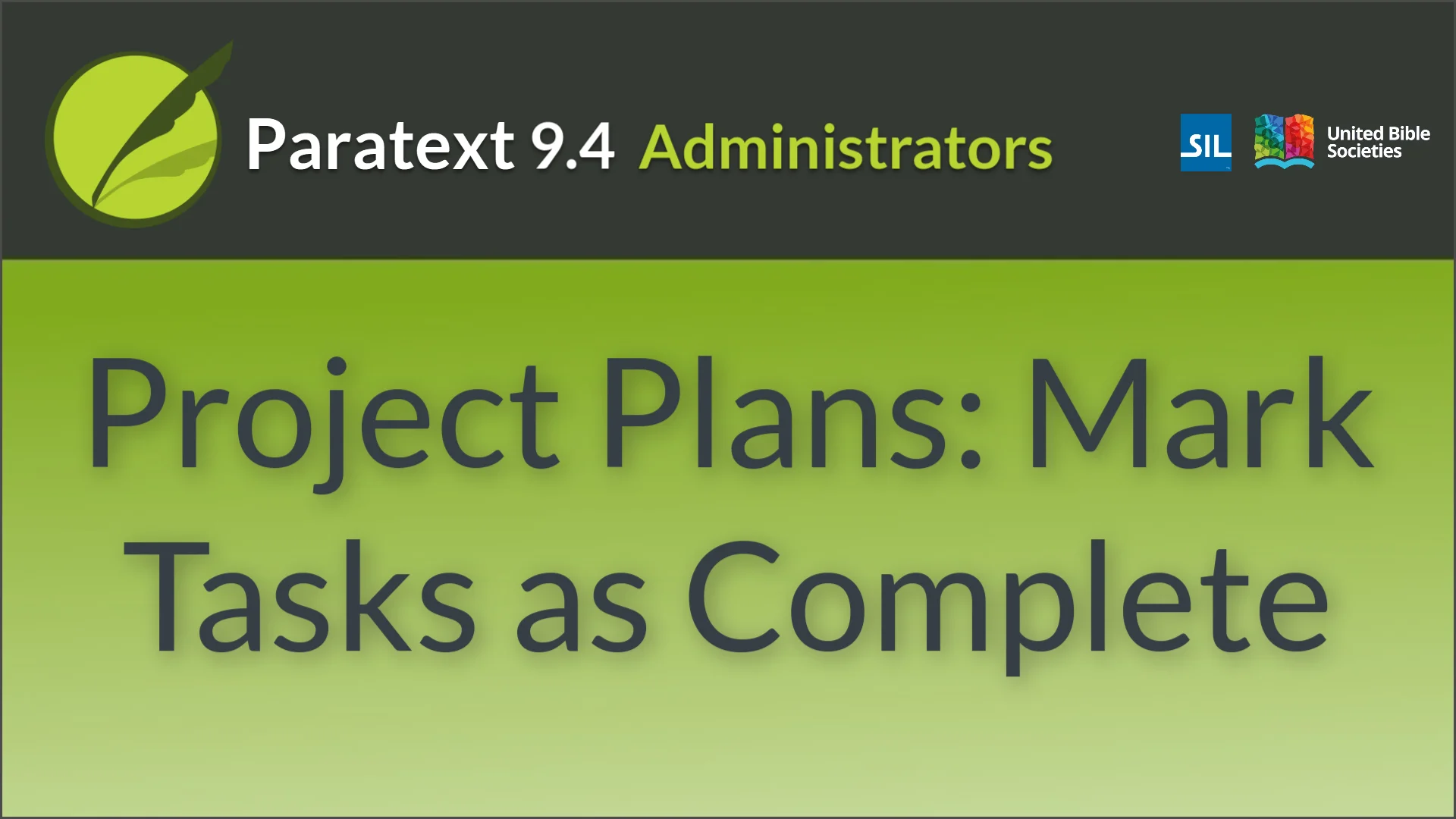 Project Plans: Mark Tasks as Complete | 9.4 | A3.4 on Vimeo