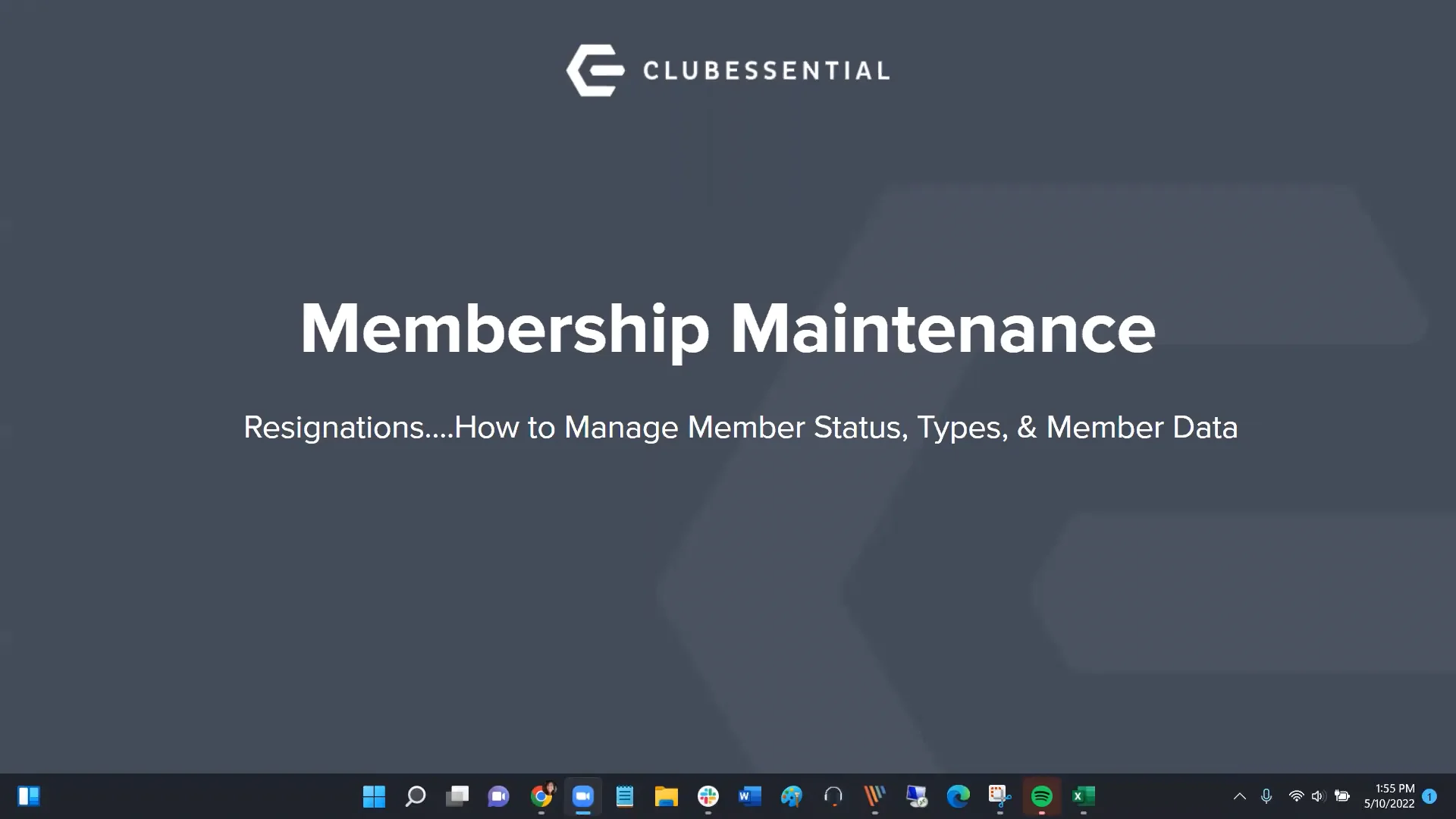 Membership Maintenance
