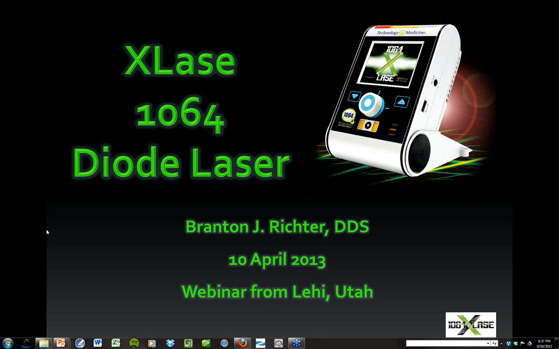 Xlase/Xpulse 1064NM Laser Webinar