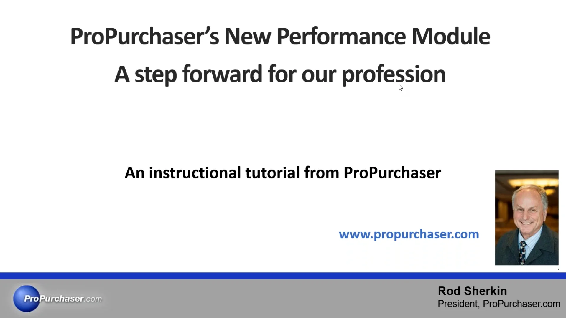 ProPurchaser’s New Performance Module – a step forward for our ...