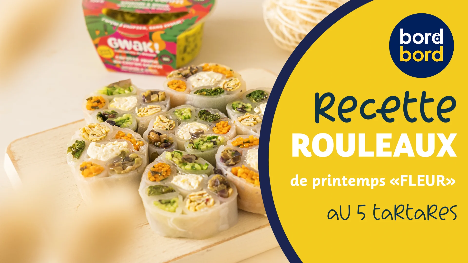 Recette "comme une fleur de rouleaux printemps" aux saveurs iodées. on ...