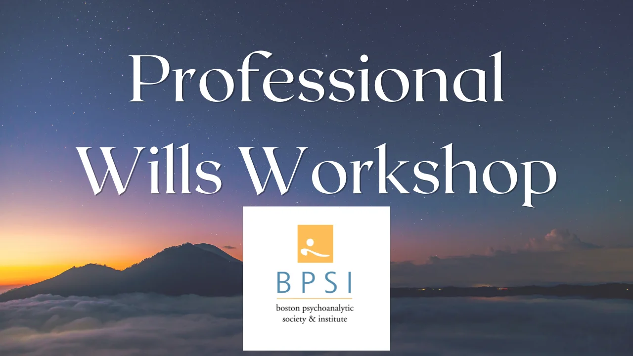 Professional Wills Workshop - BPSI