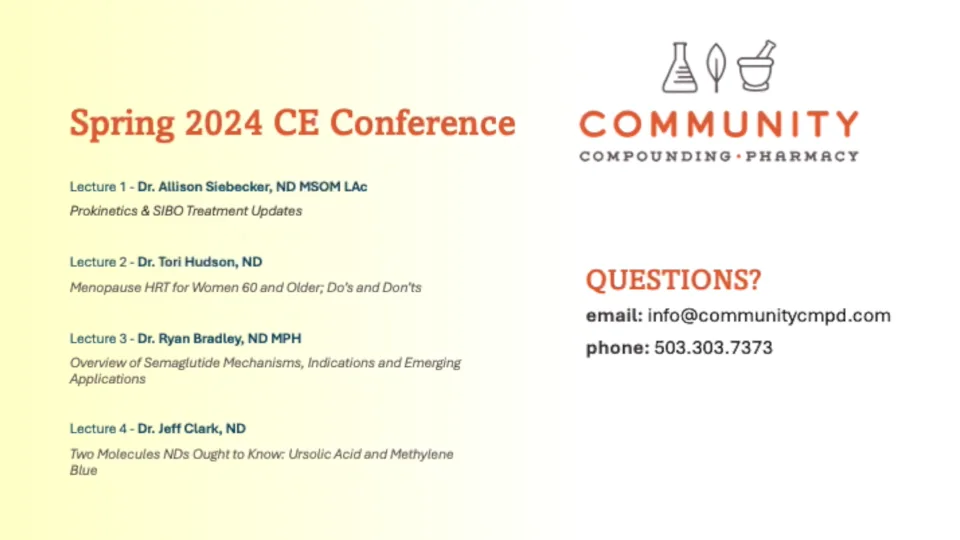 Watch Spring 2024 CE Conference for the Naturopathic Community Online | Vimeo On Demand on Vimeo