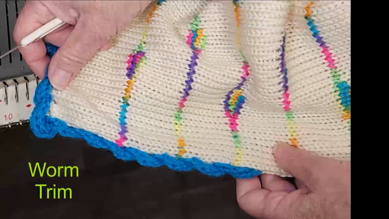 Worm Trim | Machine Knitting Tutorial