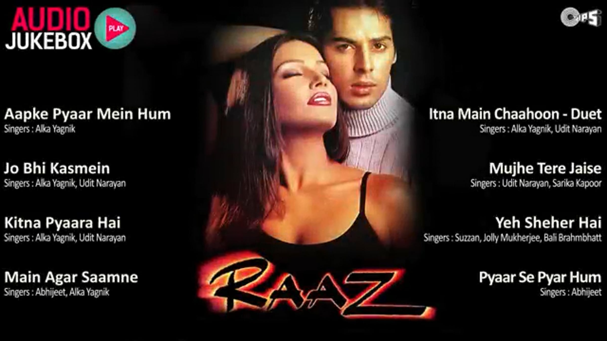 Raaz Movie All Songs __ Audio Jukebox __ Dino Morea _ Bipasha Basu ...