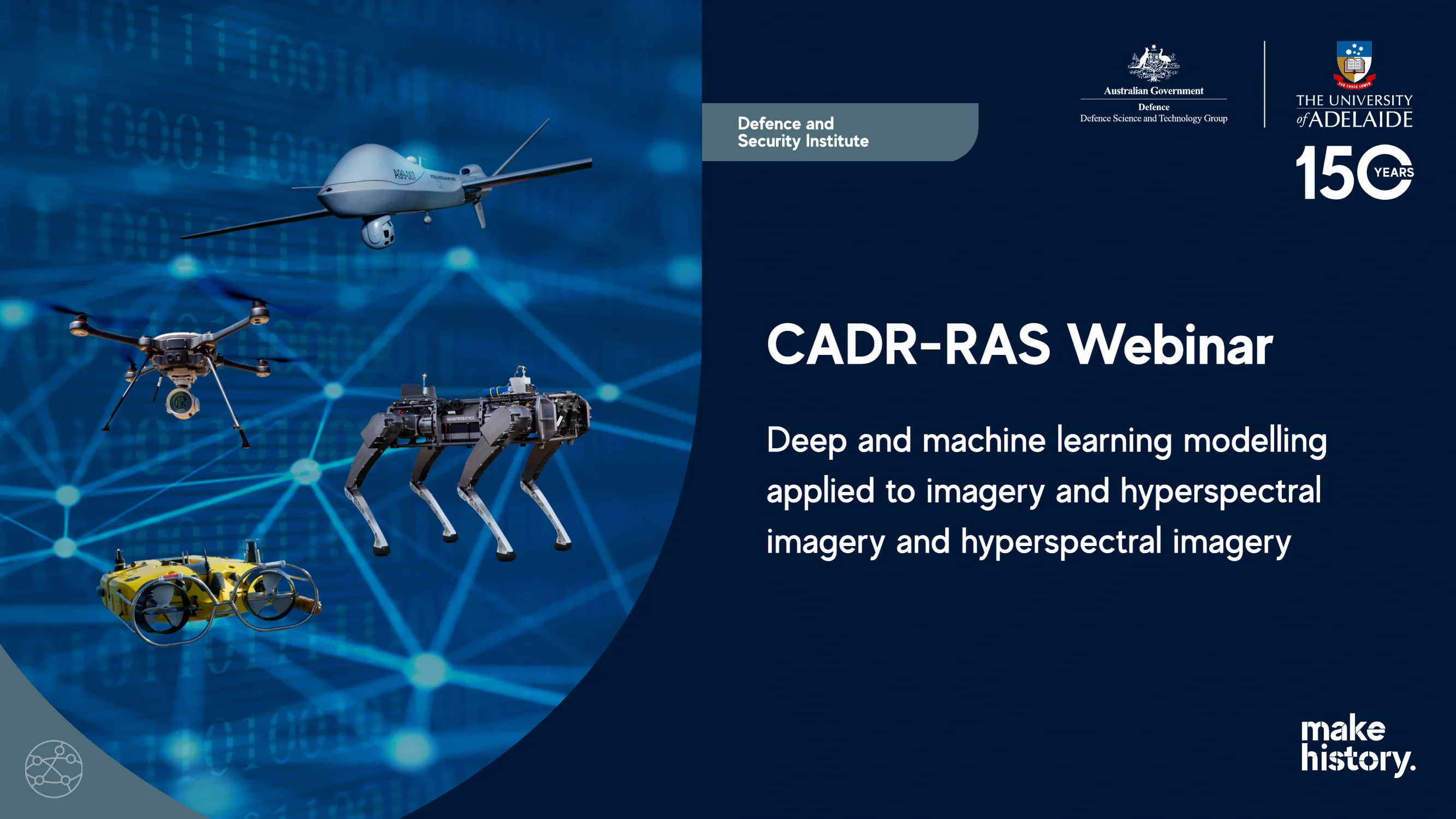 Deep & machine learning modelling applied to imagery & hyperspectral imagery to extract features ...