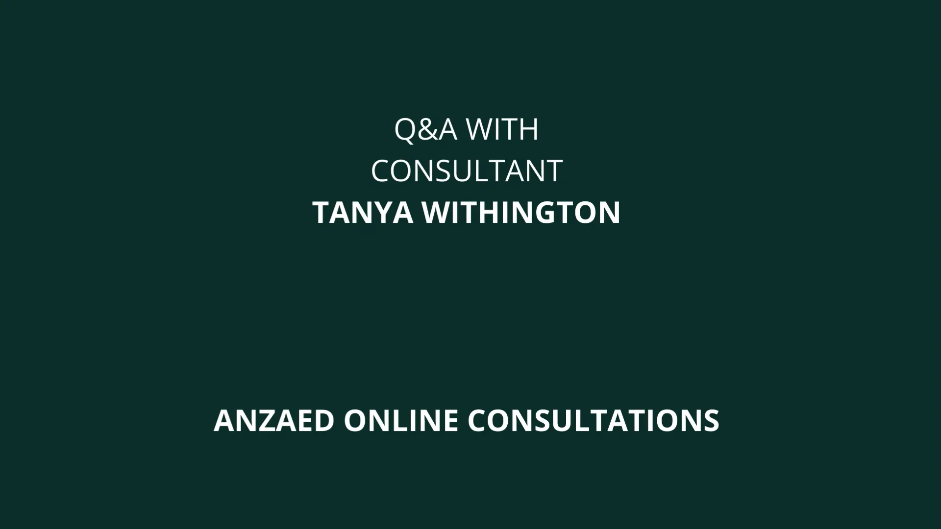 Q&A with Tania Withington - ANZAED OCP