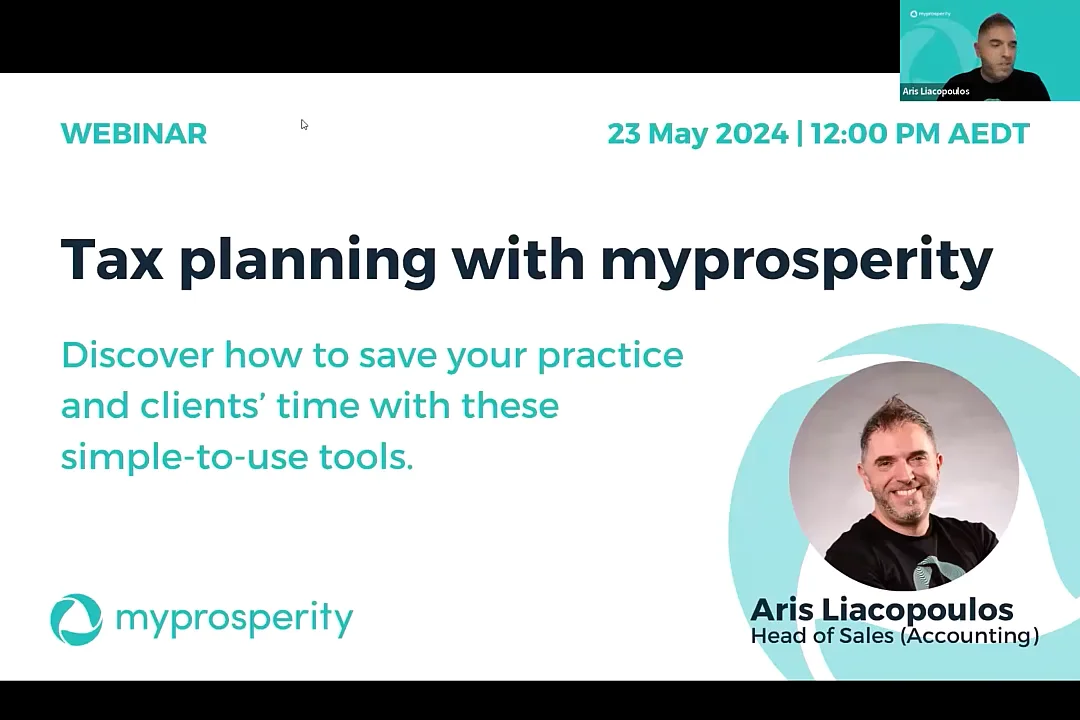 Tax planning with myprosperity