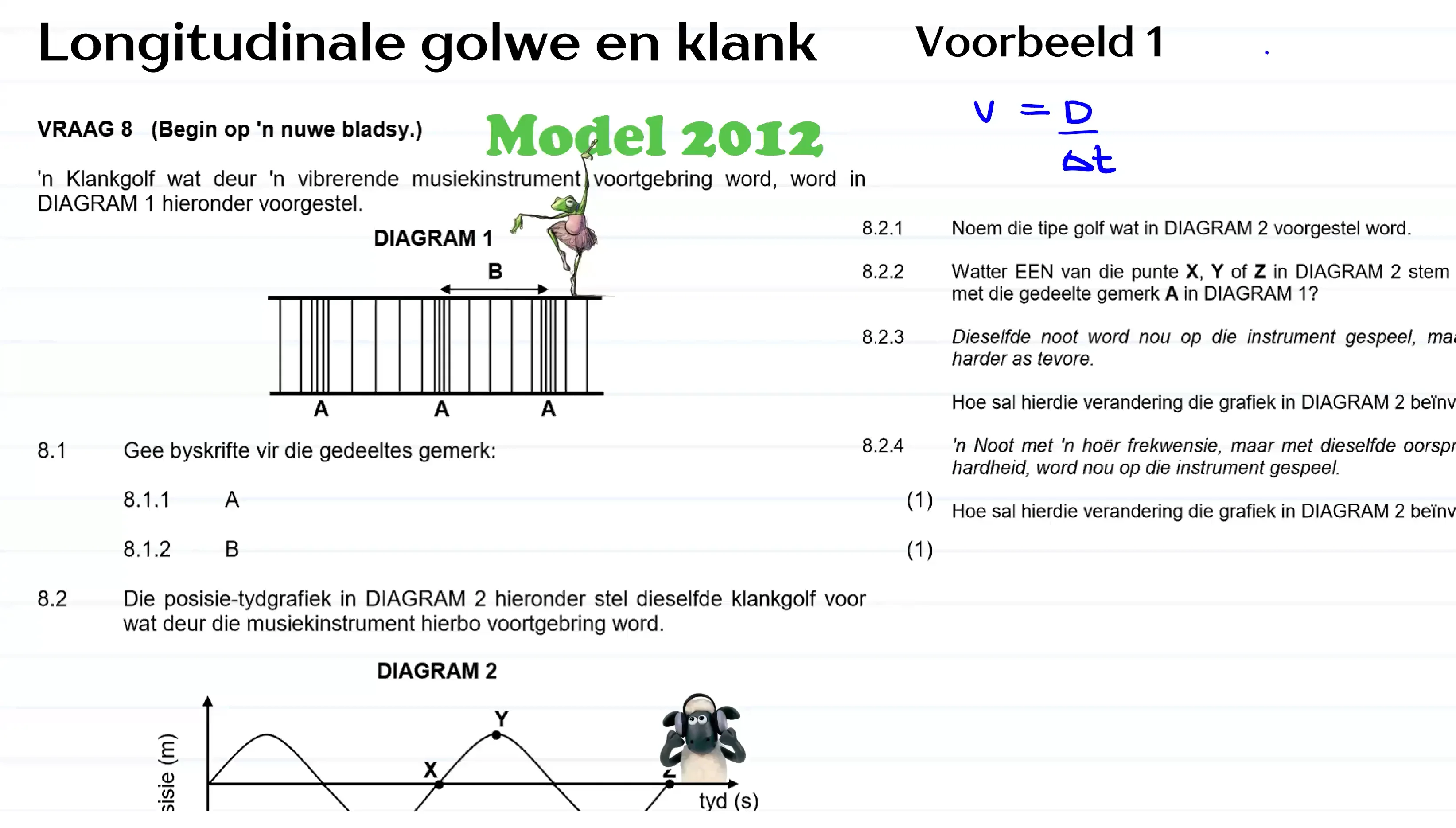 Gr 10 Junie 2024 - Longitudinale golwe voorbeeld 1