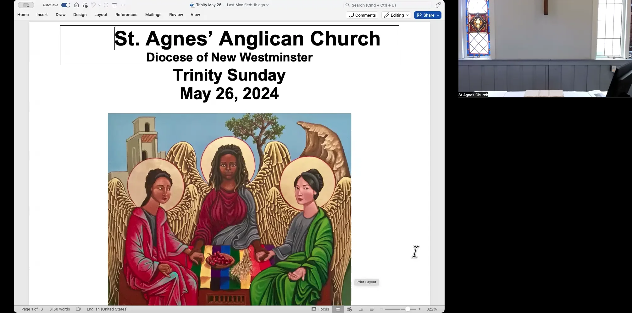 Trinity Sunday May 26