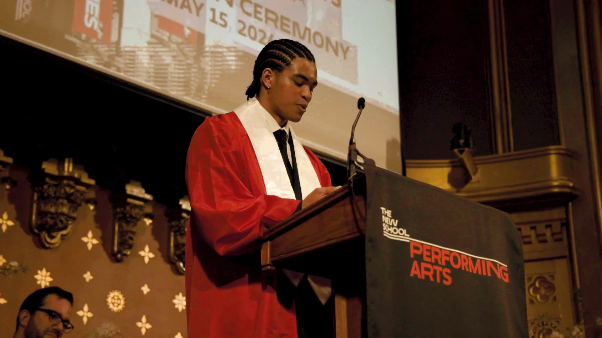 Tyler Ransom Commencement Speech School of Performing Arts 2024 on Vimeo