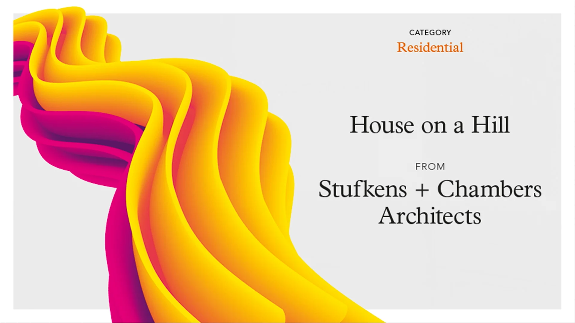 House: House on a Hill - Steven Chambers - Stufkens + Chambers ...