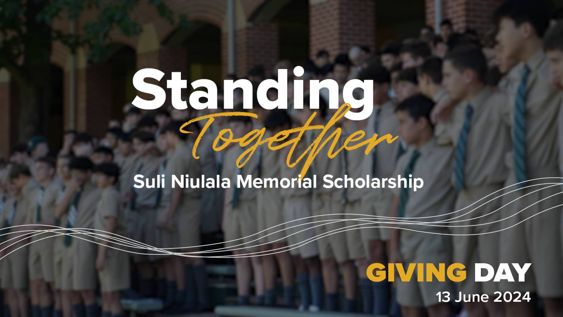 Trinity Giving Day 2024 - Standing Together | Suli Niulala Memorial Scholarship on Vimeo