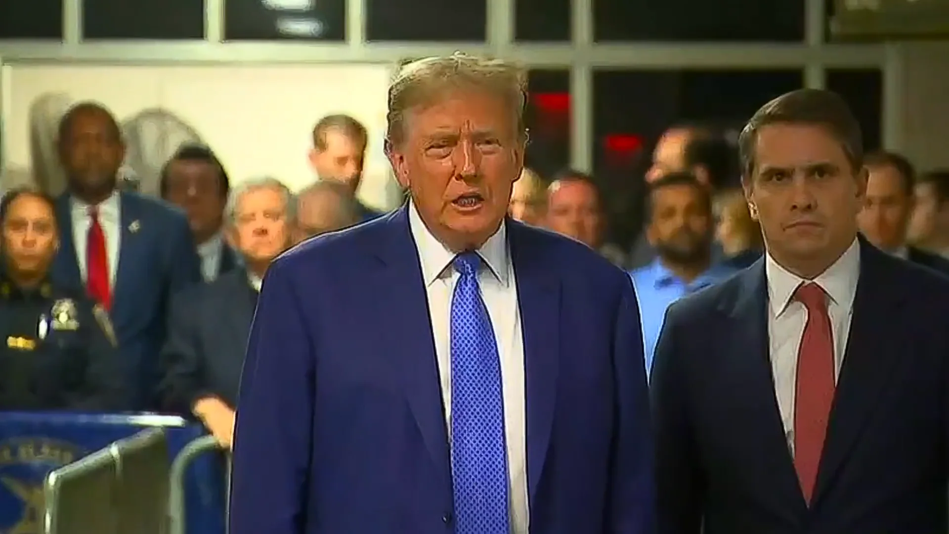 Press Gaggle: Donald Trump Speaks to Reporters Before Court in ...