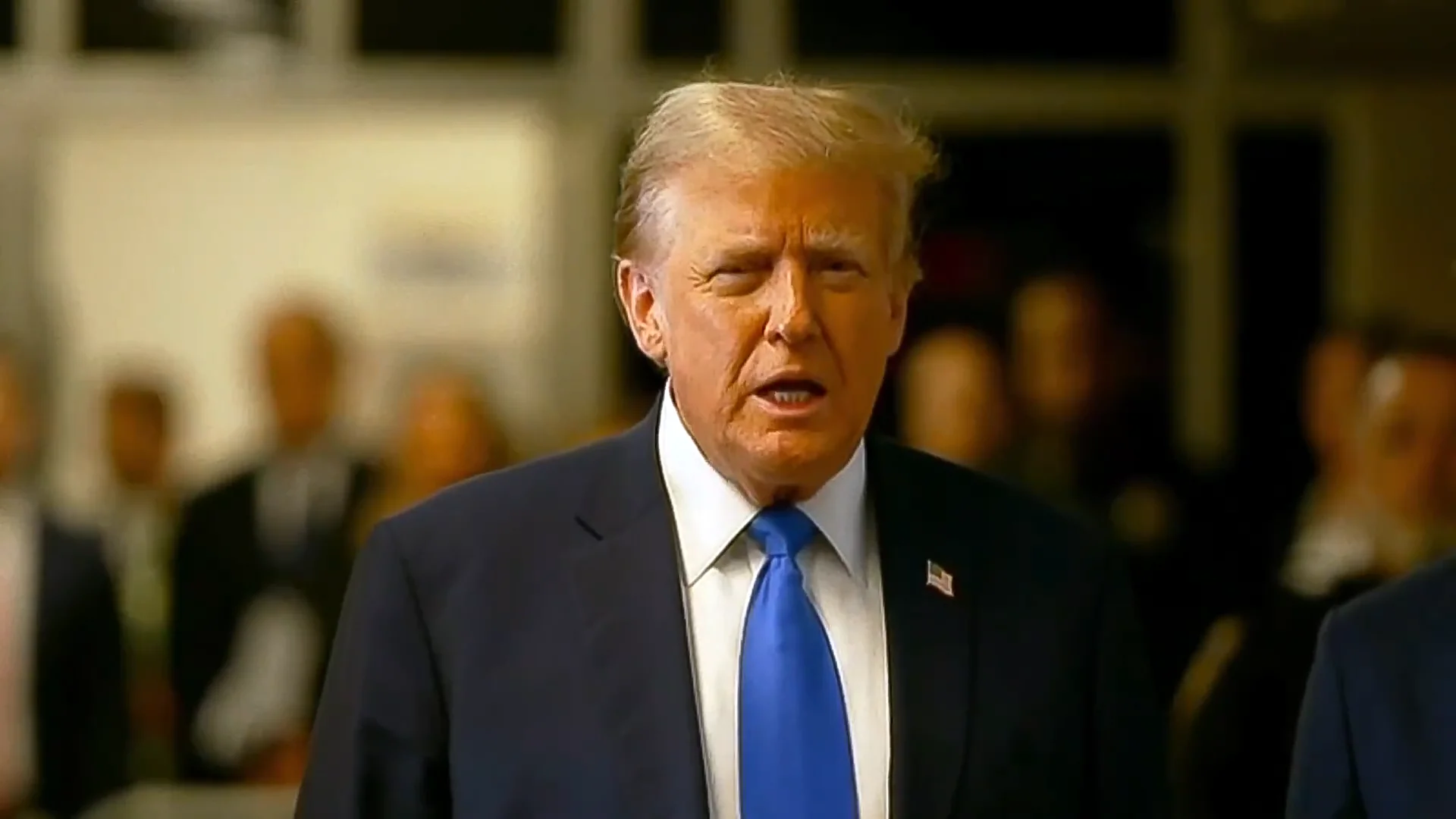 Press Gaggle: Donald Trump Speaks to Reporters Before Court in ...