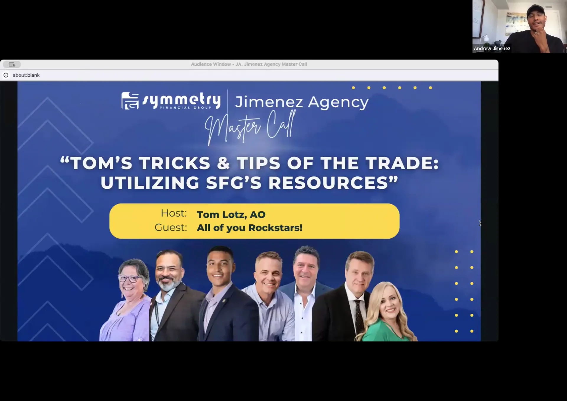 5.27.24 Jimenez Master Call, host Tom Lotz, AO, "Tom's Tricks and Tips ...