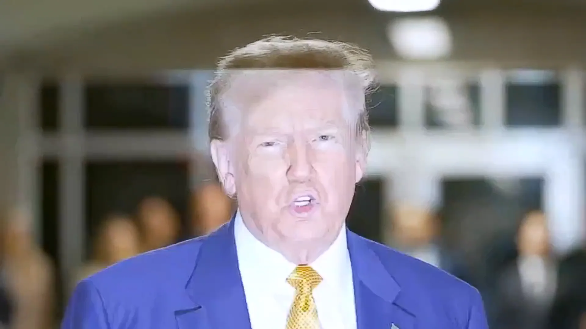 Press Gaggle: Donald Trump Speaks to Reporters Before Court in ...