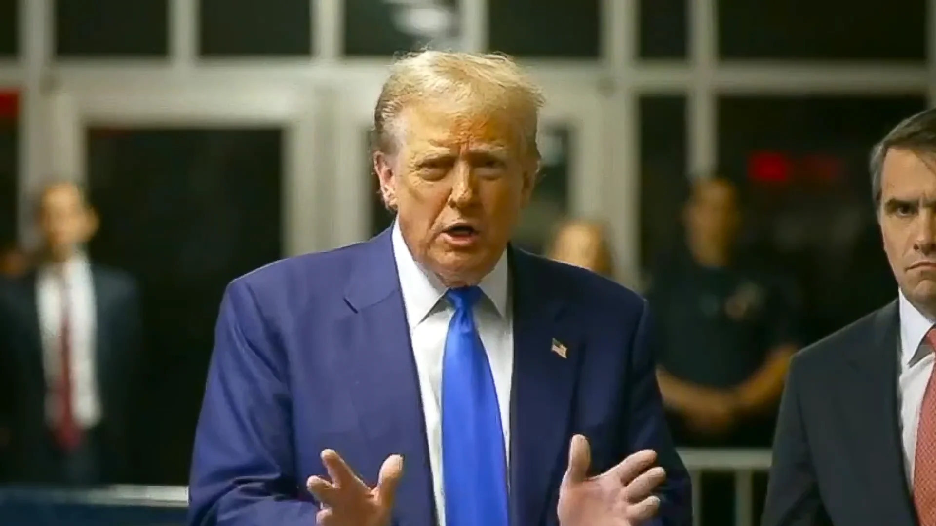 Press Gaggle: Donald Trump Speaks to Reporters Before Court in ...