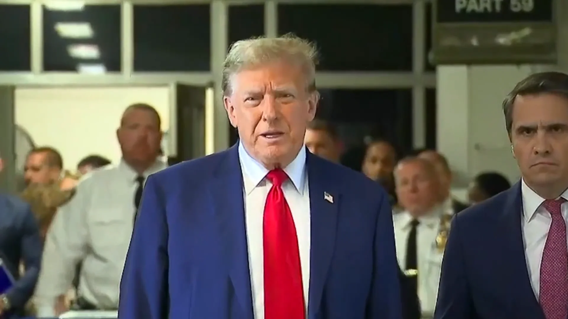 Press Gaggle: Donald Trump Speaks to Reporters Before Court in ...