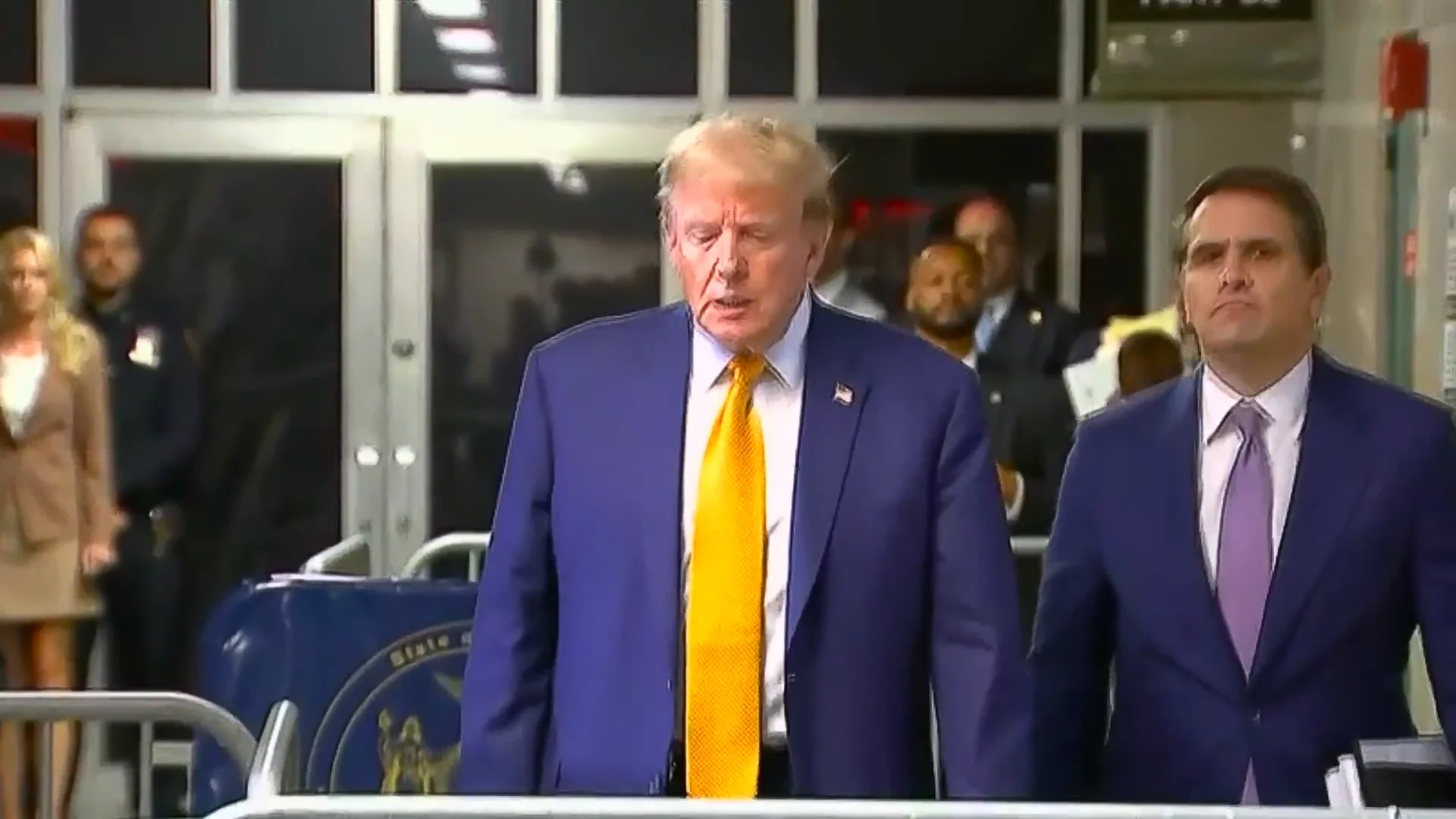 Press Gaggle: Donald Trump Speaks to Reporters After Court in Manhattan ...