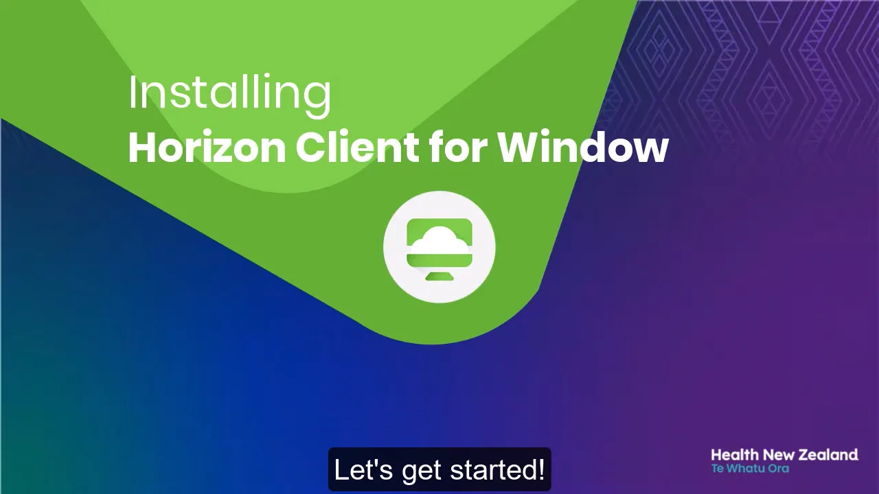 Horizon VDI Client Installation for Windows