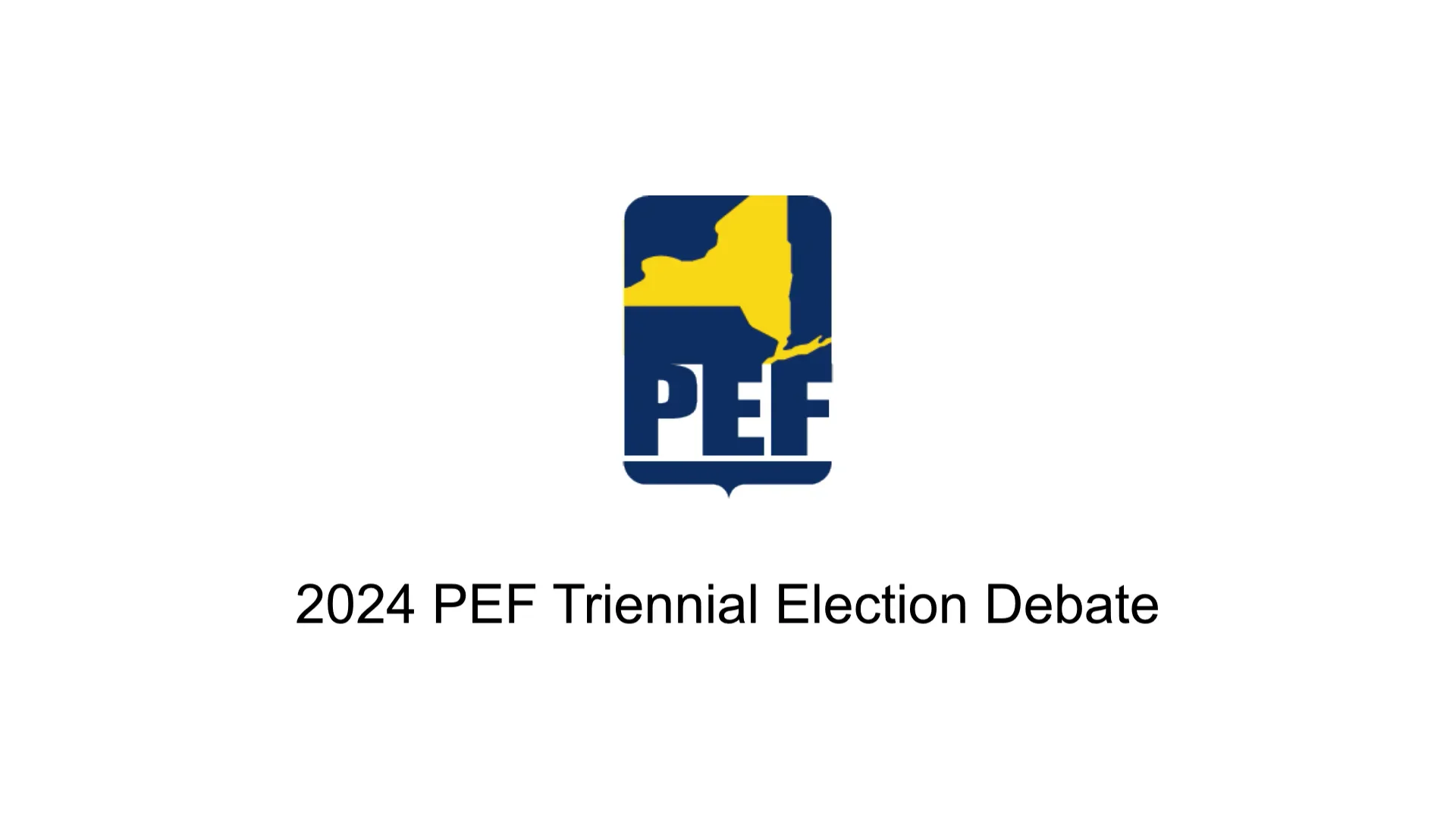 2024 PEF Triennial Election Debate on Vimeo