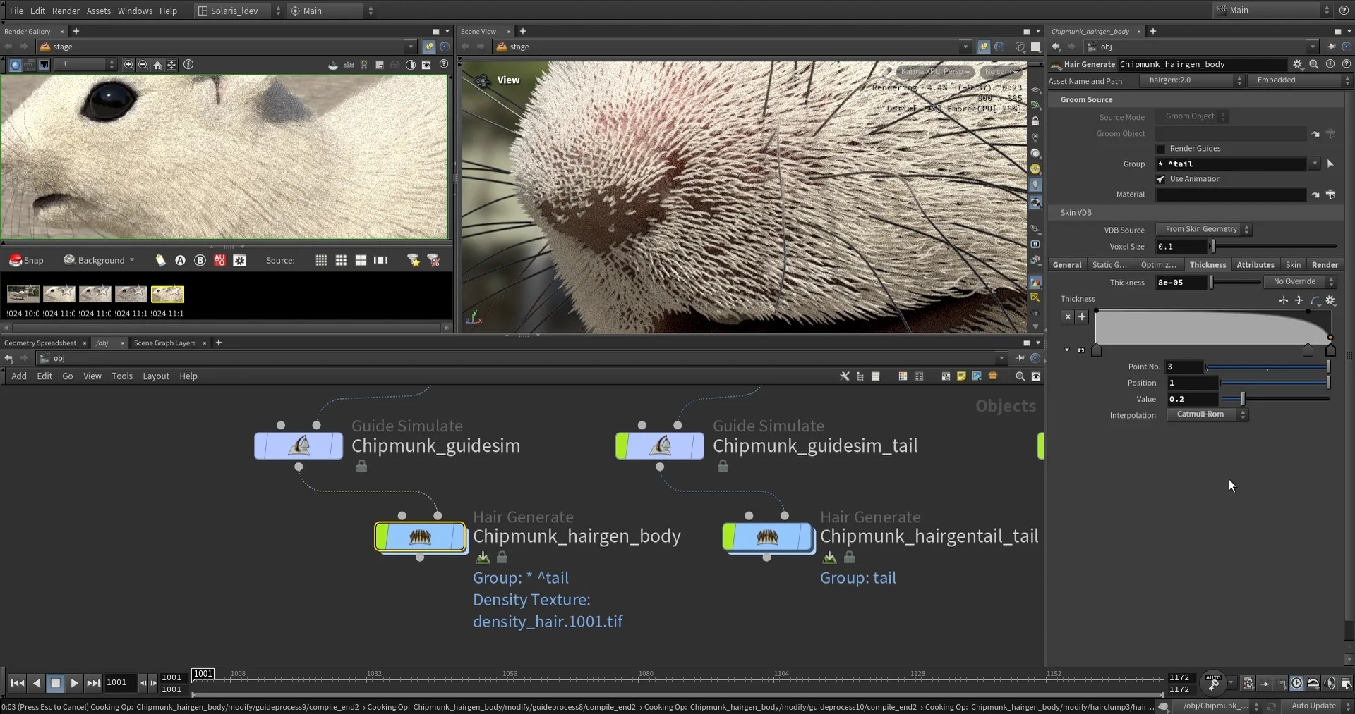 Houdini Fur Lookdev | 10 Grooming Fur