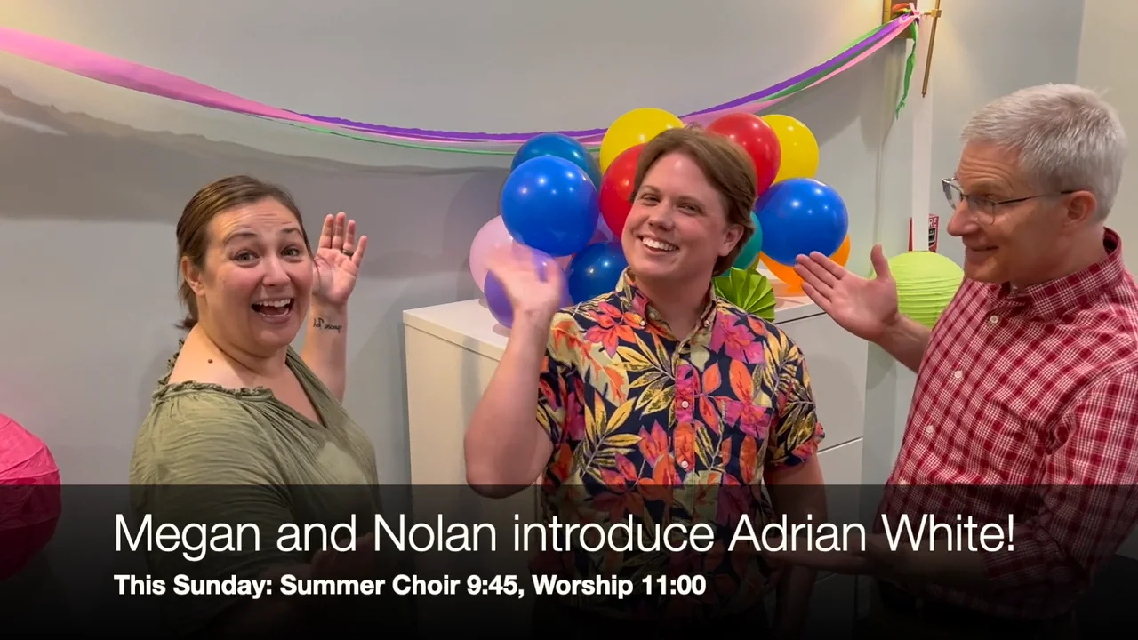 Invitation for 2 June 2024, including a welcome to Adrian and an open ...