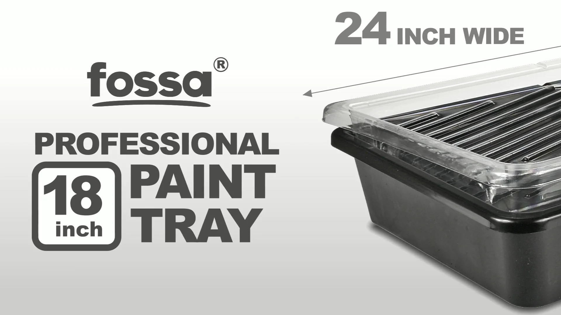 18 inch Fossa Paint Tray and Tray Liners