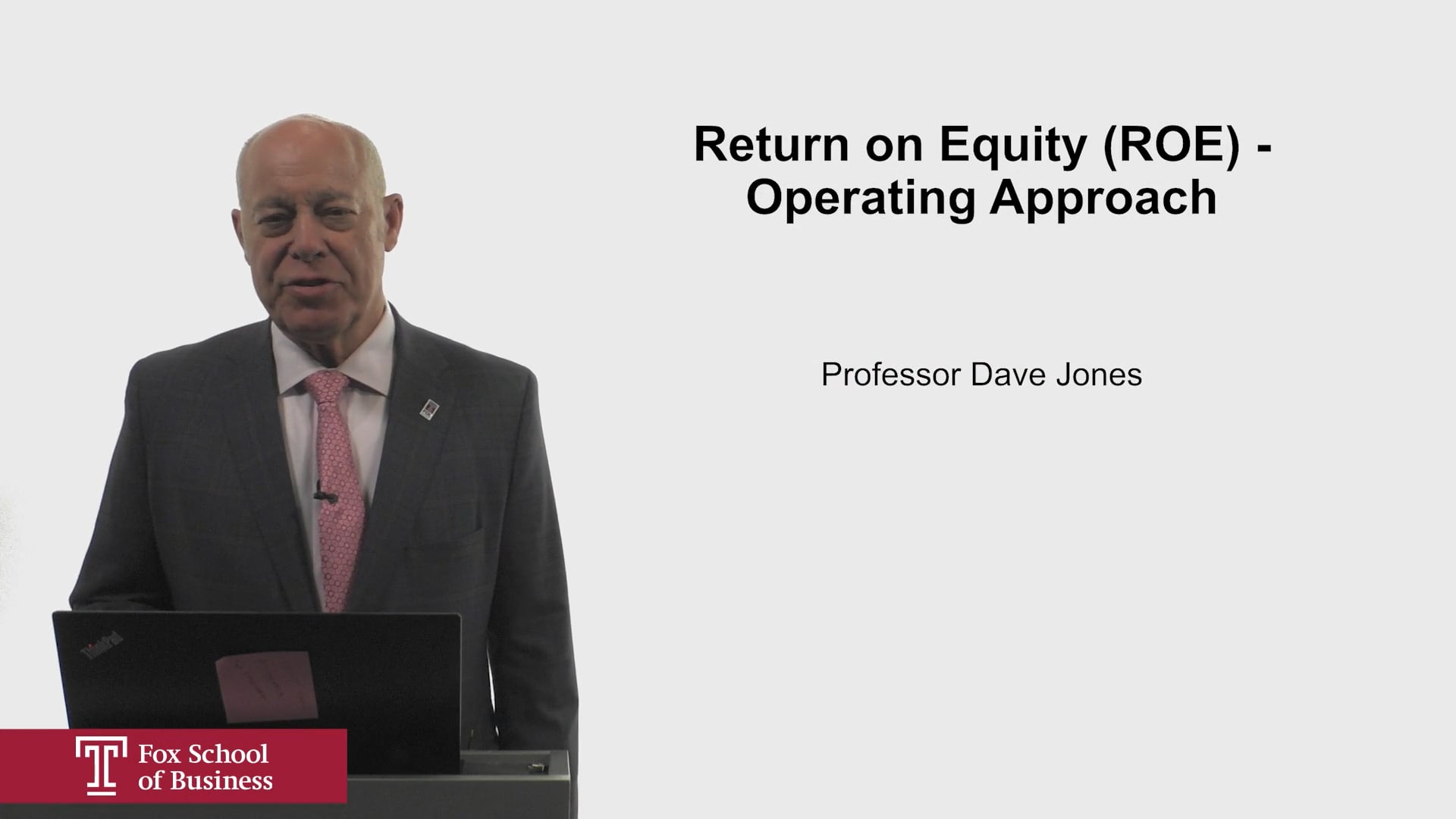 Return on Equity (ROE) – Operating Approach | Video Vault