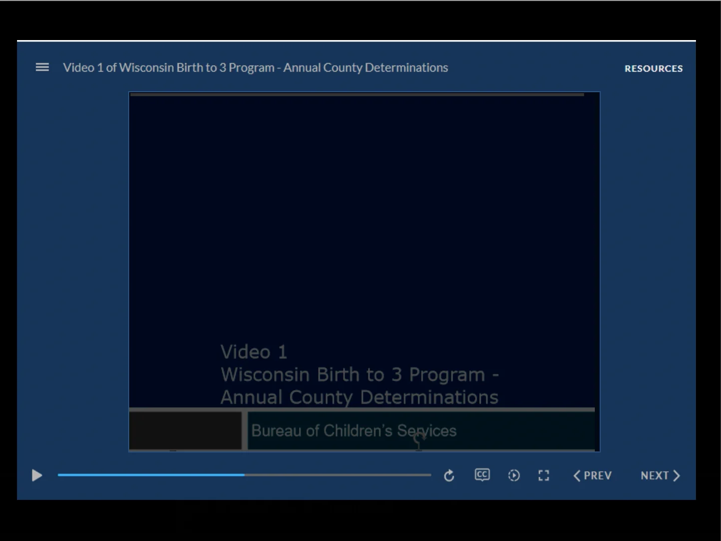 Wisconsin Birth to 3 Program: Annual County Determinations: Video 1