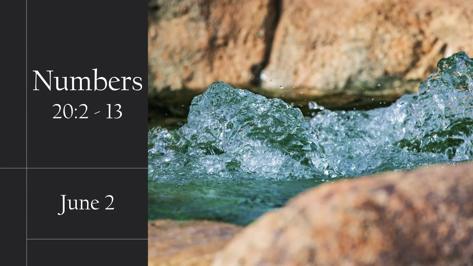 Numbers 20:2-13 - 6-2-24