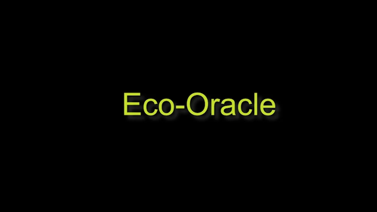 ECO-ORACLE (2023-ongoing) on Vimeo
