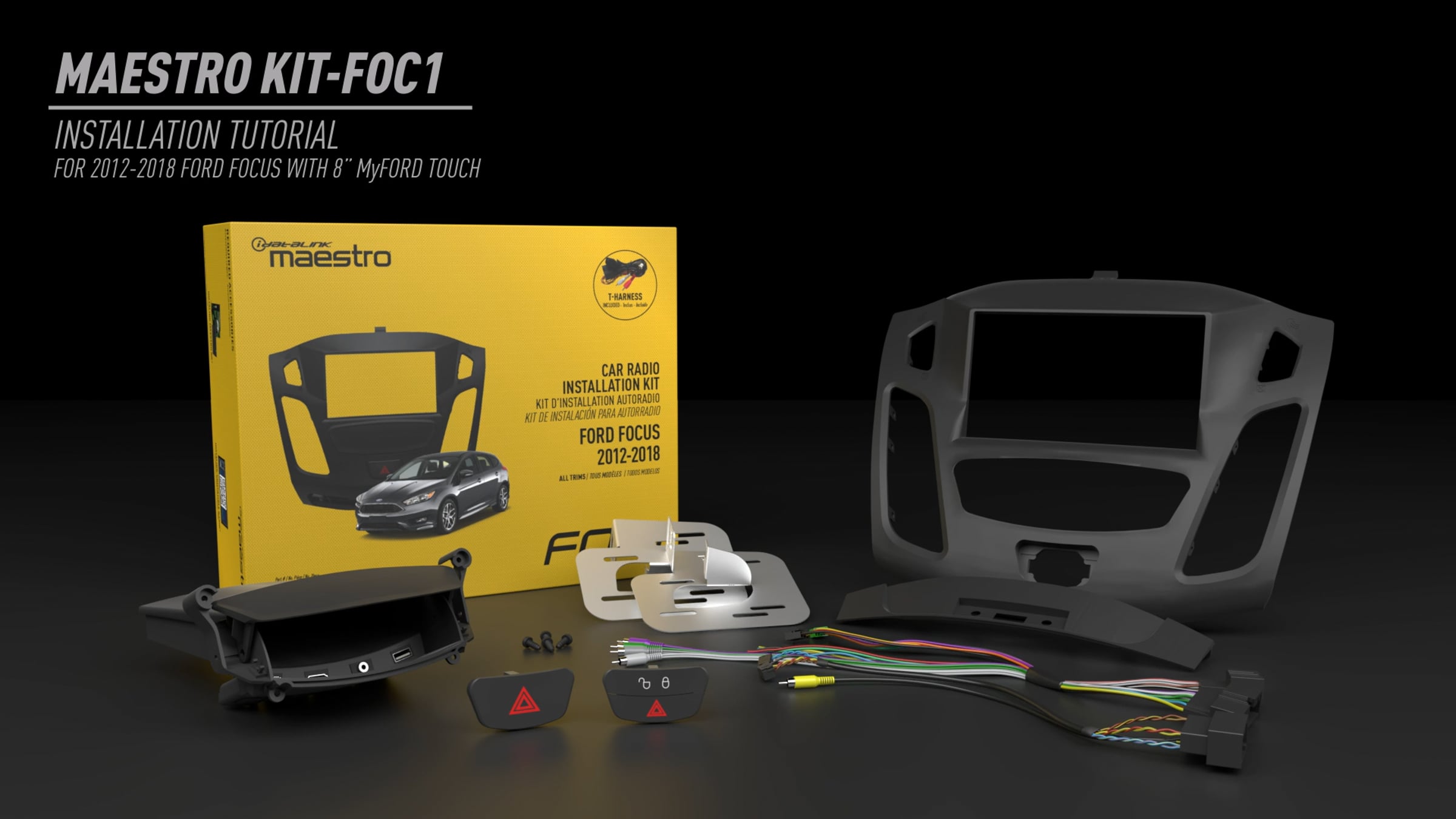 iDatalink Maestro FOC1 2012 - 2018 Ford Focus with MyFord Touch.