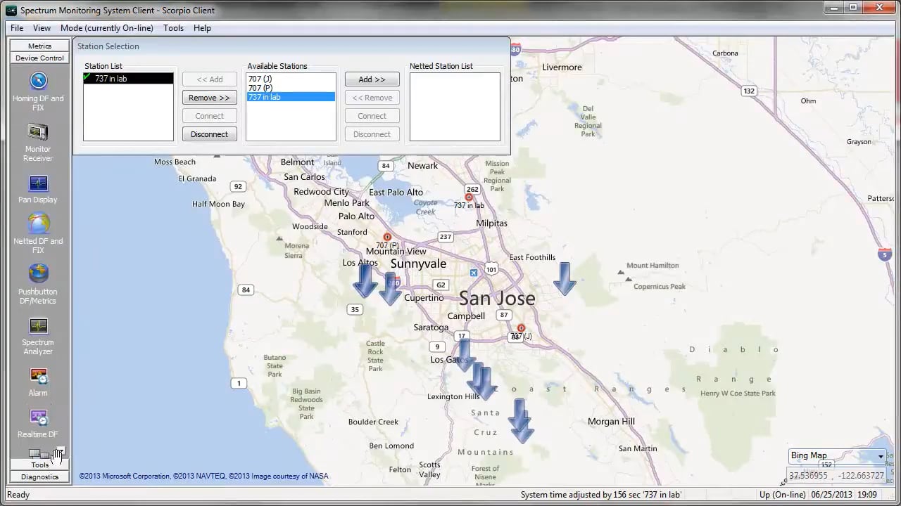 TCI Scorpio Spectrum Monitoring System hybrid AOA⧸TDOA geolocation