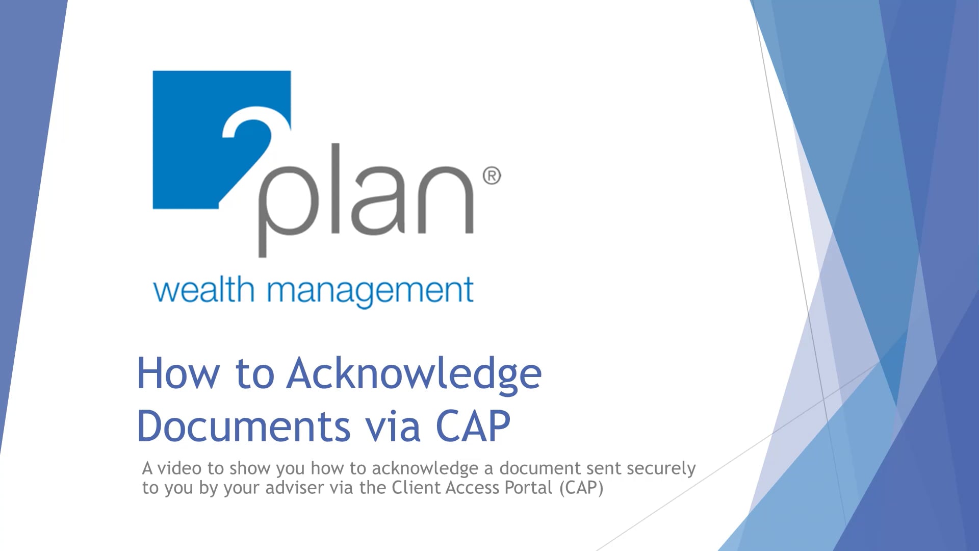 How to Acknowledge Documents via CAP