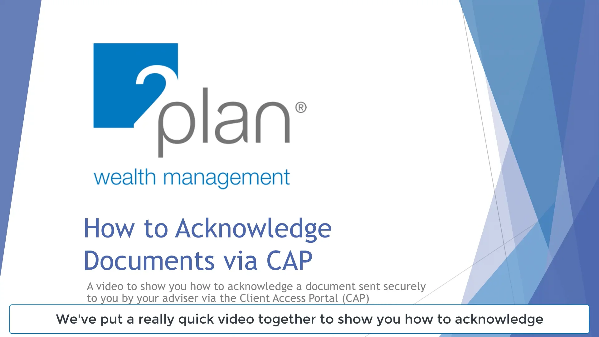 How to Acknowledge Documents via CAP - with Captions