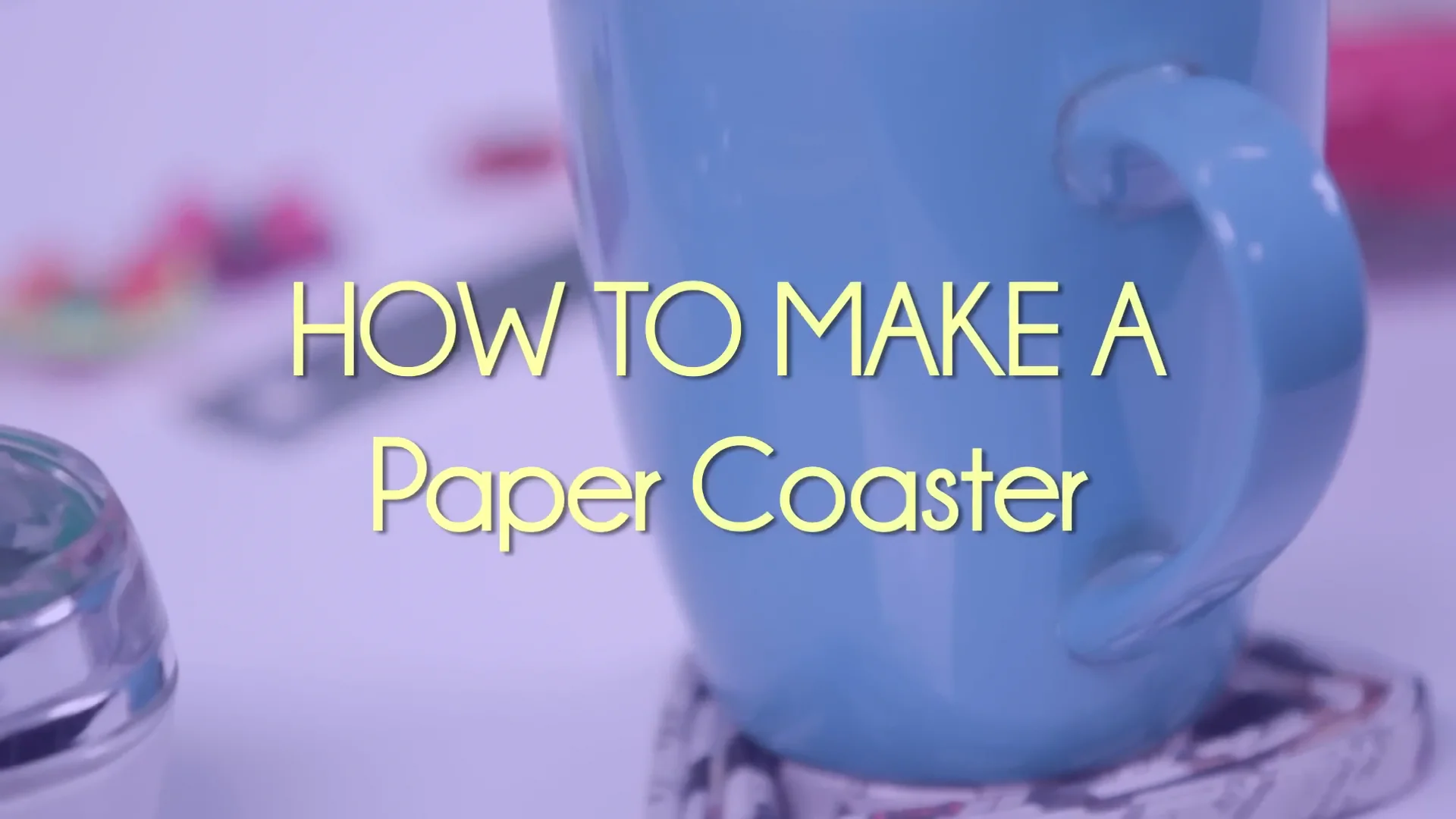 How To Make A Paper Coaster DIY Newspaper Craft Tutorial
