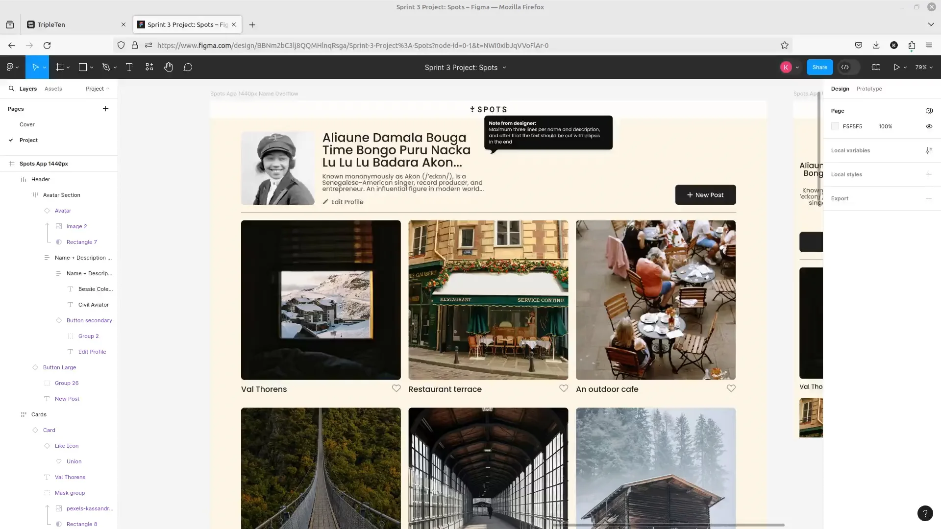 Project 3 Part 8 - Handling Text Overflow on Vimeo