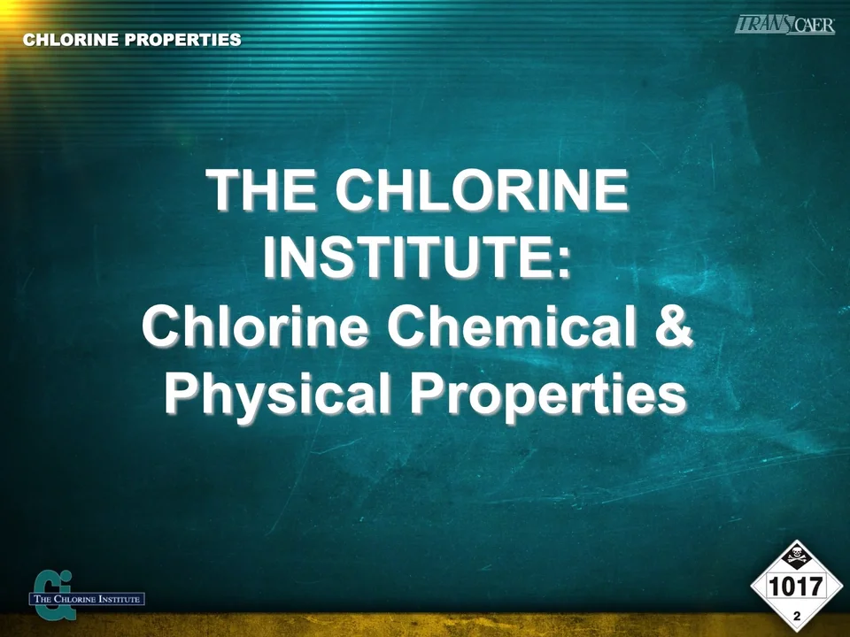 Chlorine Chemical & Physical Properties_2018