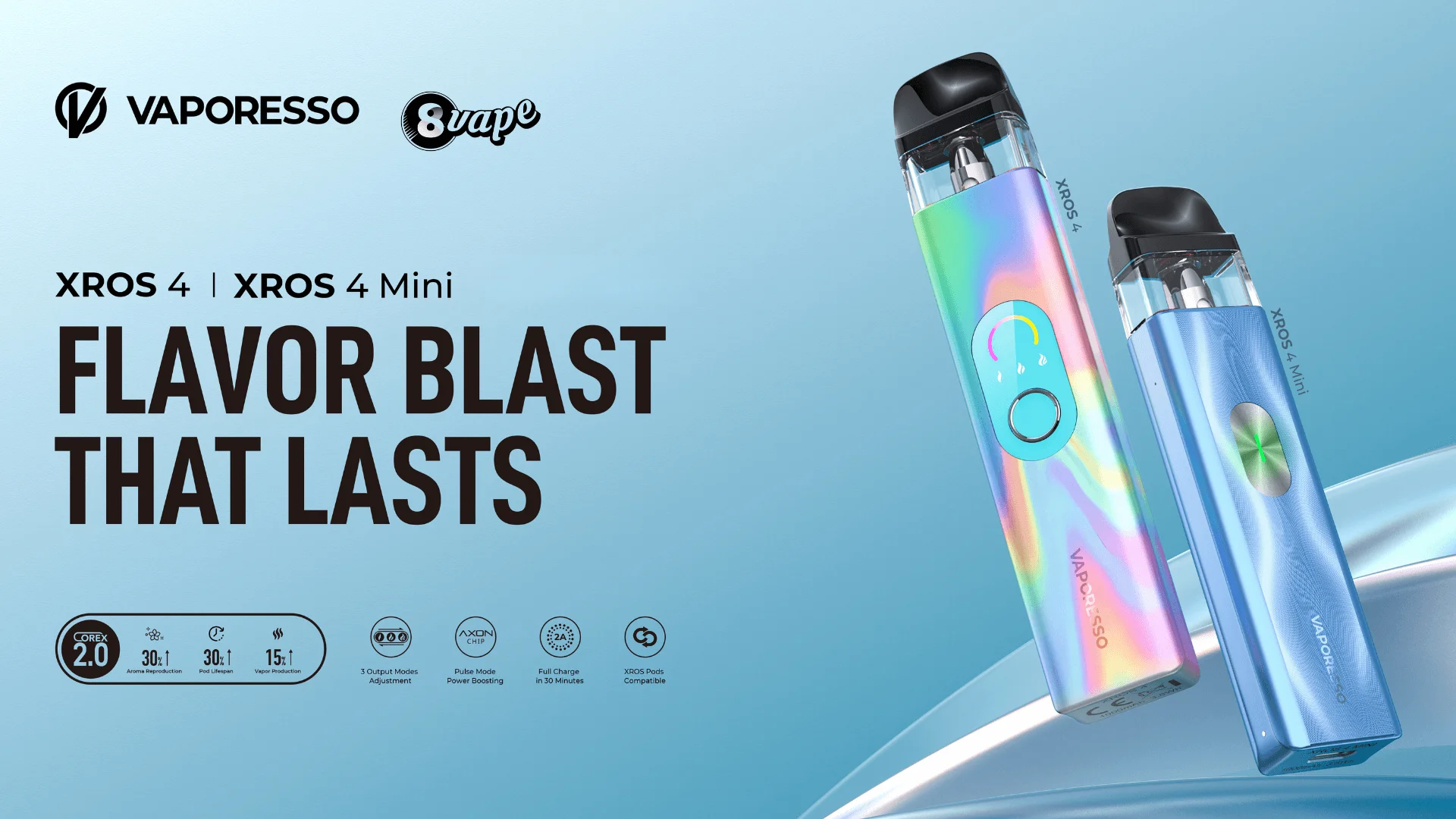 VAPORESSO XROS 4 & XROS 4 Mini - Pulse Mode | COREX 2.0 on Vimeo