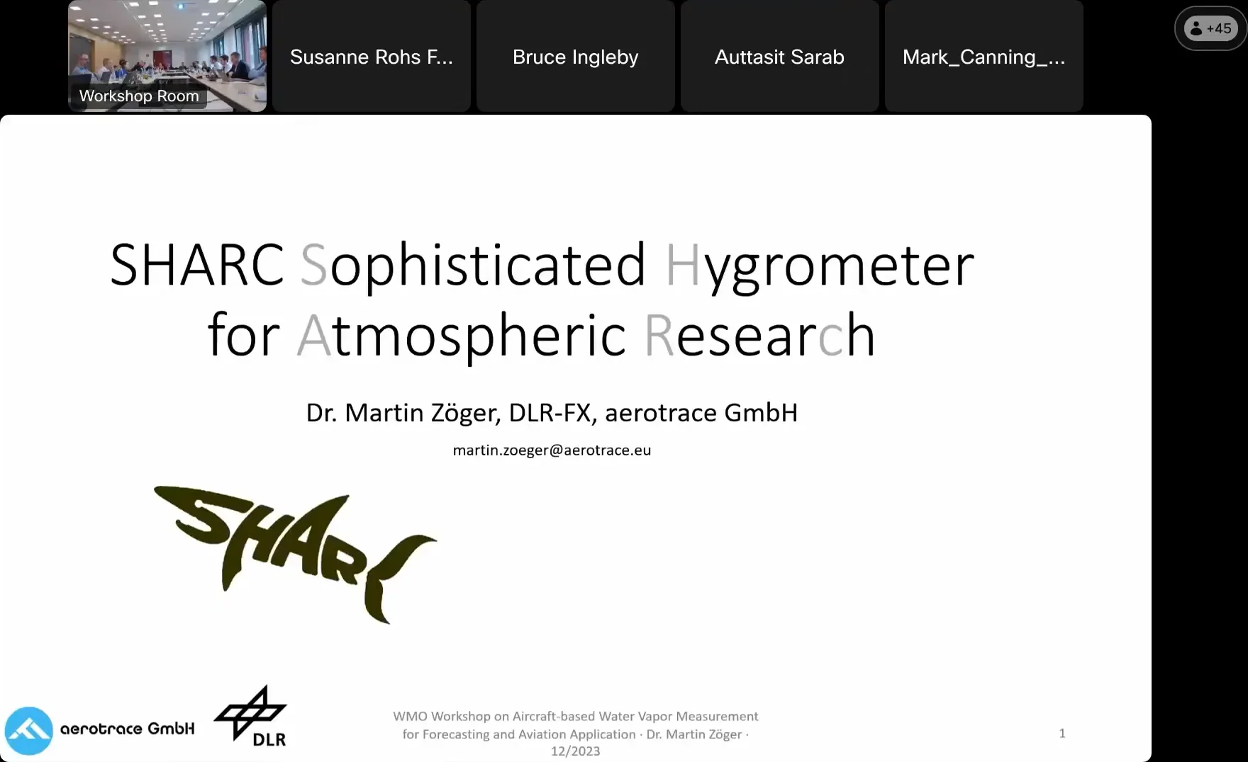 1.5b Humidity sensors, their uncertainties and comparison to models - Martin Zöger, DLR on Vimeo