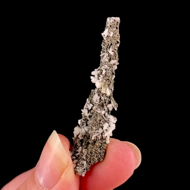 Pyrite pseudomorph after Aegirine(?) with Albite | Poudrette Quarry ...