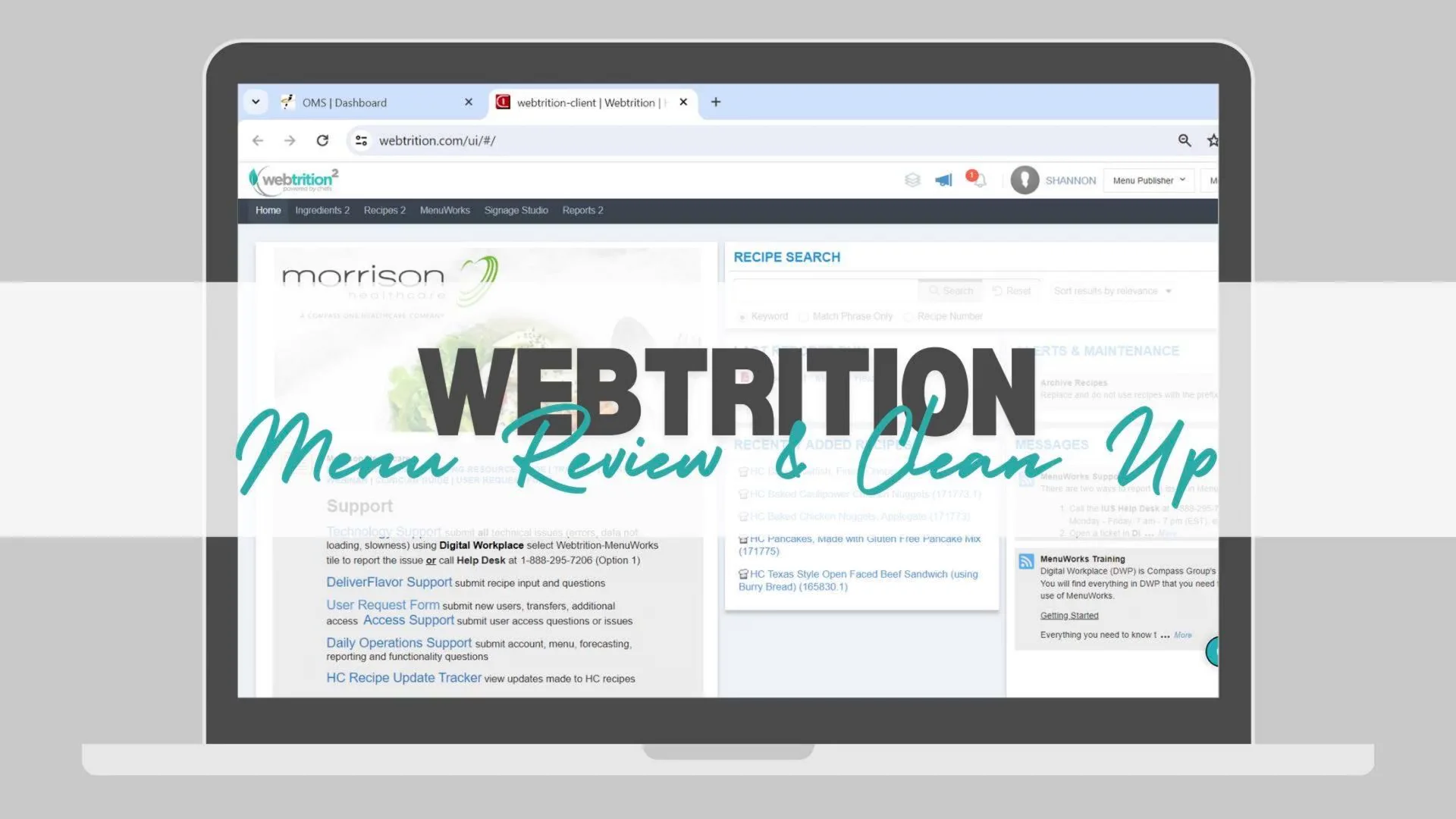 webtrition-menu-review-and-clean-up on Vimeo