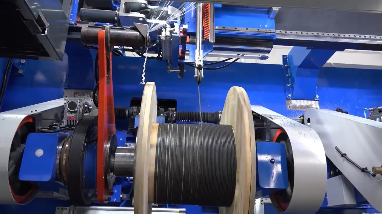 Automatic Cable Spooling Machine - Reeltech D-1100 Kablomak ...
