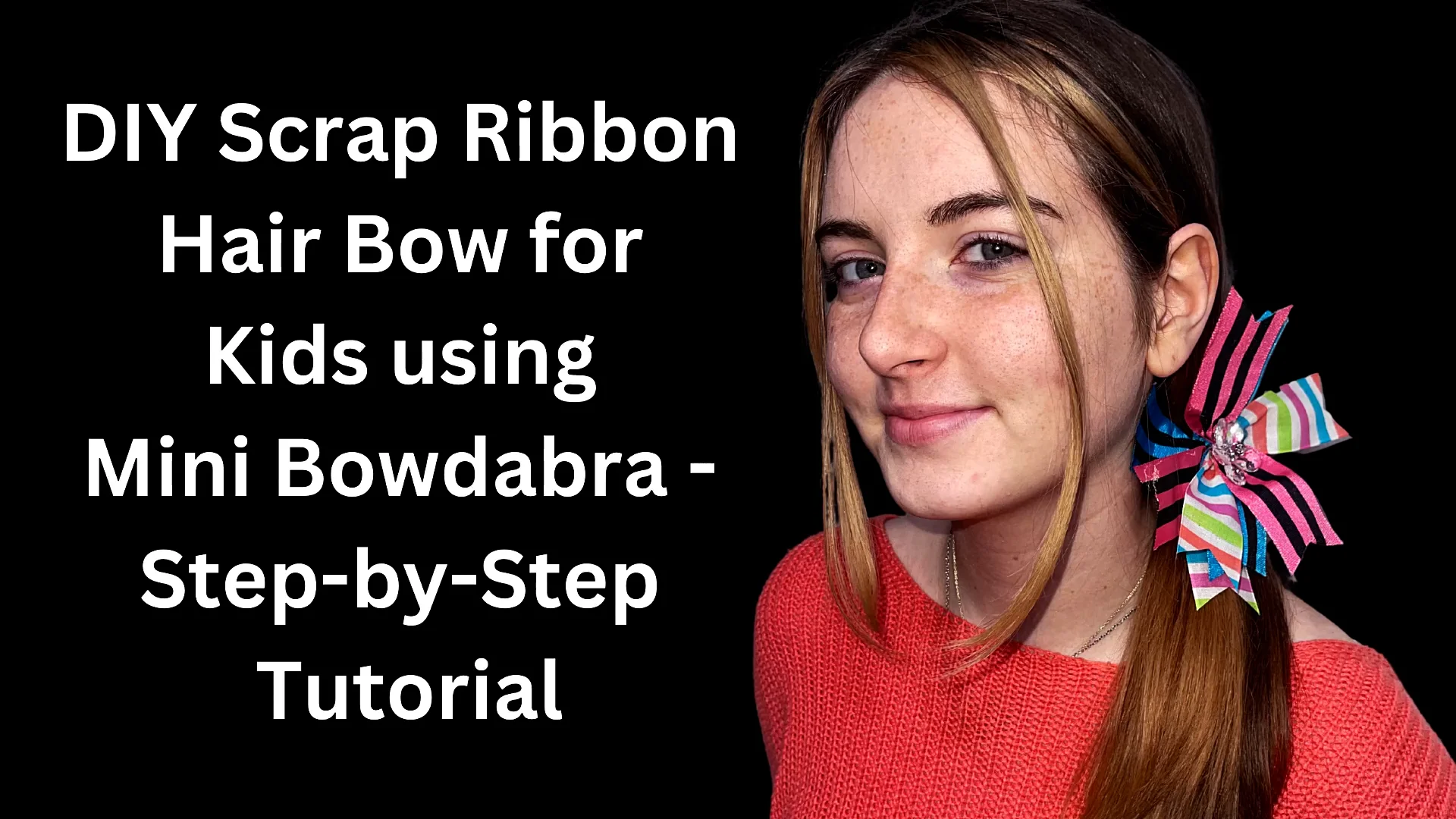 DIY Scrap Ribbon Hair Bow for Kids using Mini Bowdabra - Step-by-Step Tutorial on Vimeo