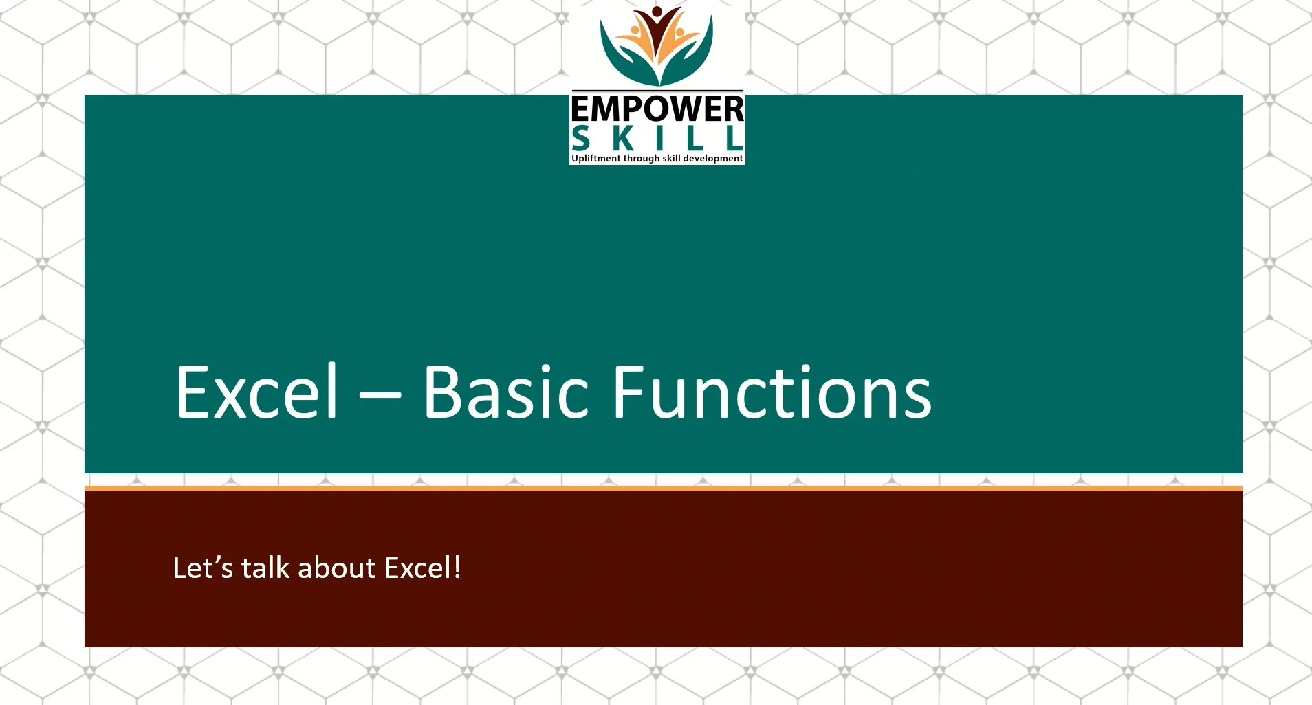 Unit 2 Basic Excel Video on Vimeo