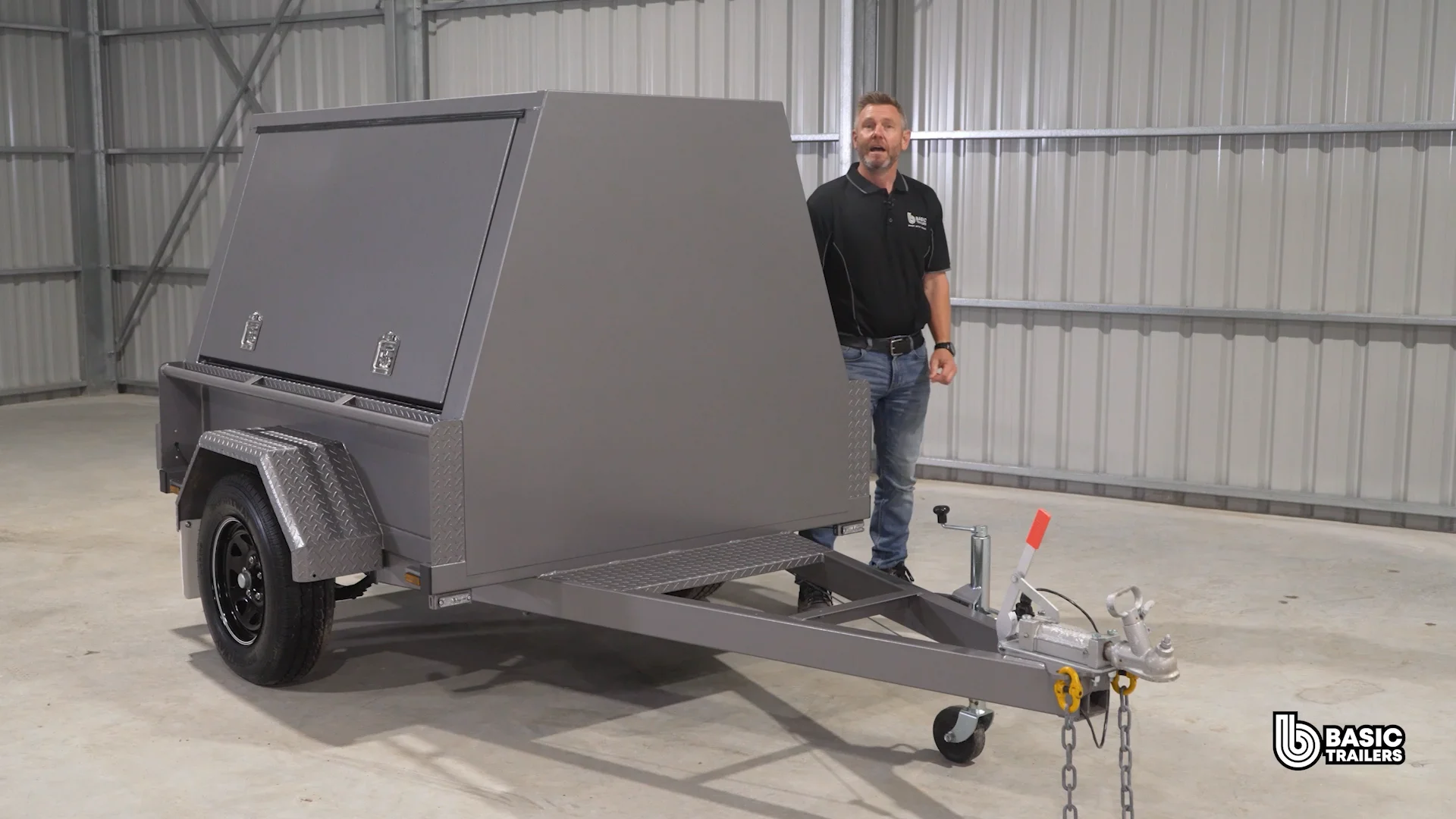 6x4 Enclosed BBQ Trailer on Vimeo